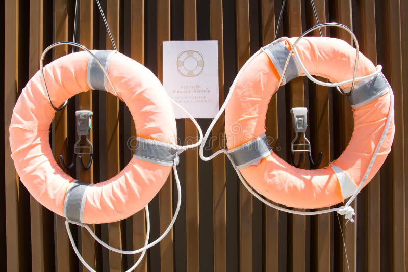 Life preserver floating stock photo. Image of circle - 34561934