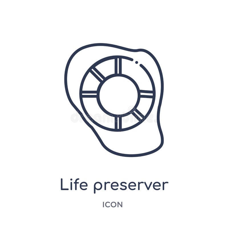 Life Preserver Icon in Trendy Design Style. Life Preserver Icon ...