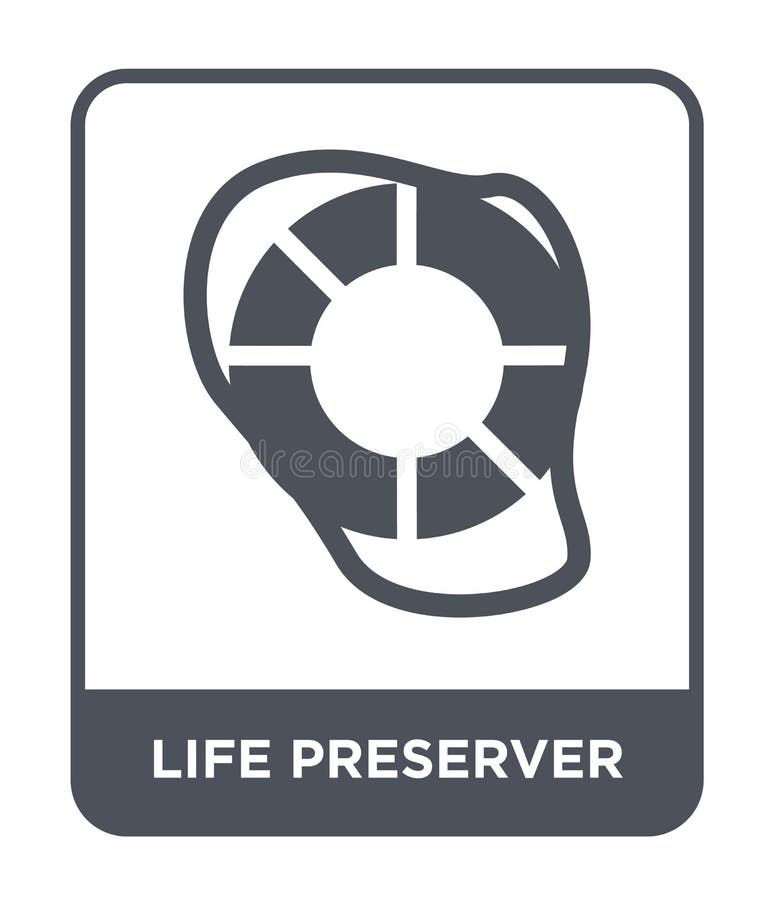 Life Preserver Icon in Trendy Design Style. Life Preserver Icon ...