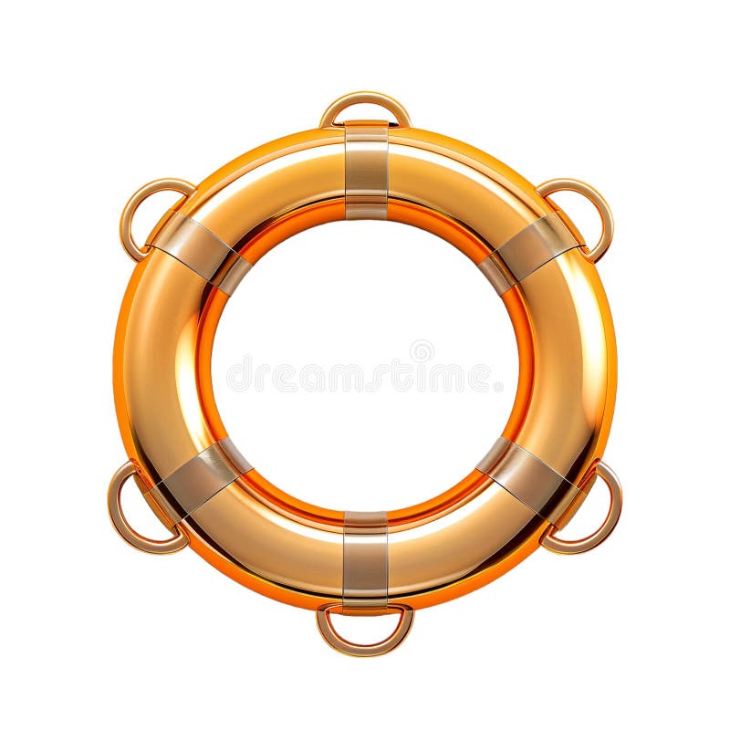 Life Preserver Ring Alone Against Transparent Background Stock ...