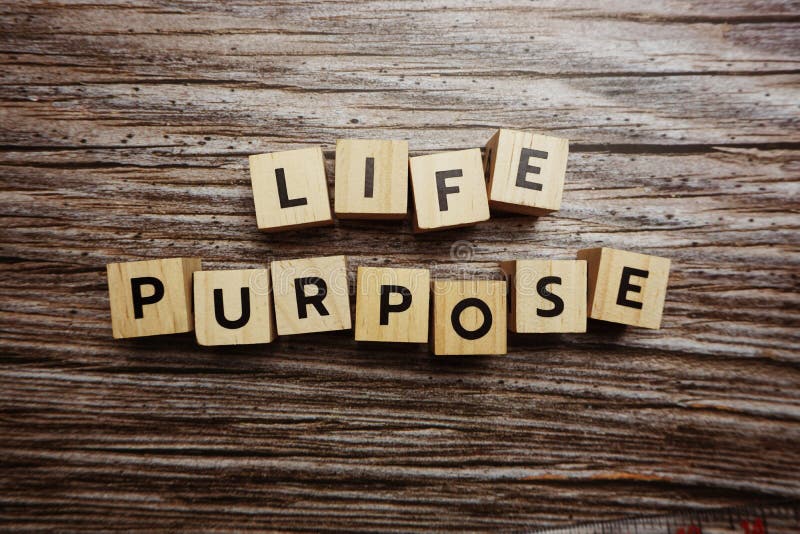 Life Purpose Alphabet Letters on Wooden Background Stock Photo - Image ...