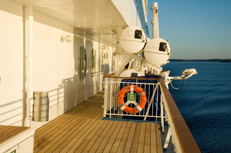 Life rafts on cruise ship stock image. Image of board - 2316805