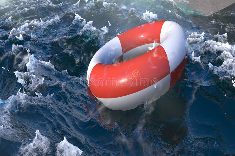 Rescue Life Ring stock image. Image of bale, calming, buoy - 7026201