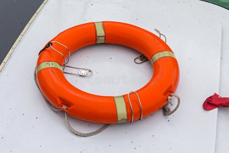 Life Ring Boat stock photo. Image of orange, buoy, lifebuoy - 174446532