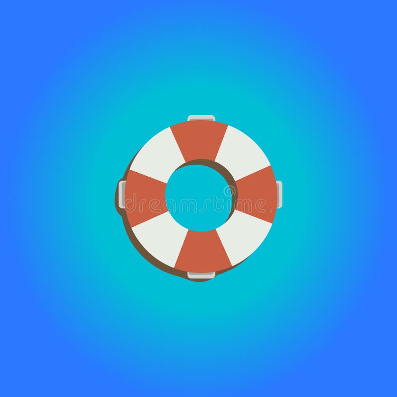 Life ring stock vector. Illustration of survival, equipment - 89799345