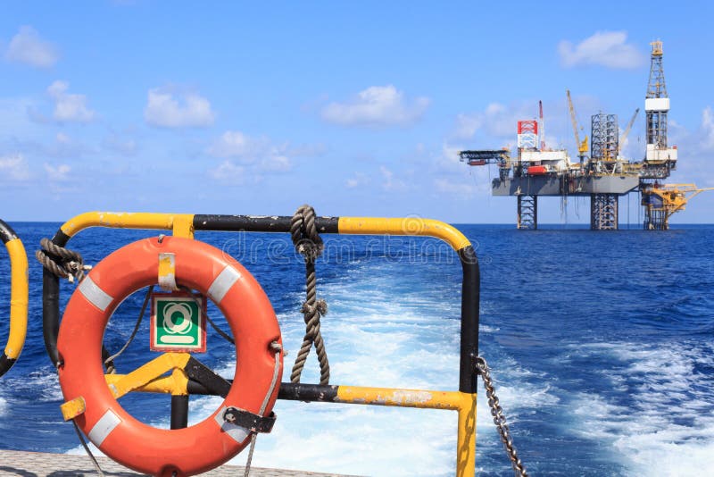 Offshore Drilling Derrick stock image. Image of structure - 3125301