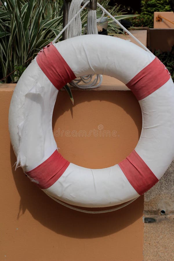 Life Ring at the pool stock photo. Image of equipment - 55797636