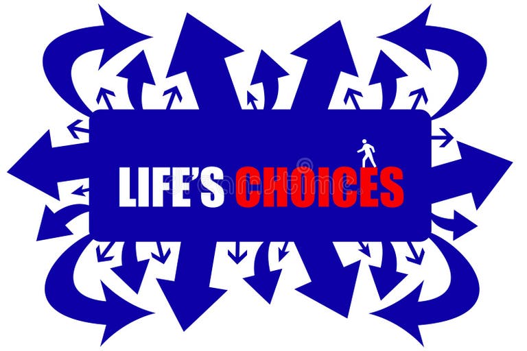Lifes choices stock illustration. Illustration of choices - 28972861