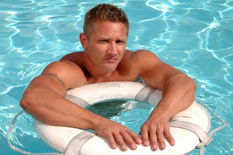 Life Saver stock photo. Image of exercise, pecs, swimming - 2924056