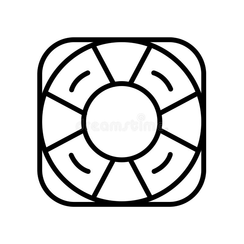 Lifesaver Icon Vector Sign and Symbol Isolated on White Background ...