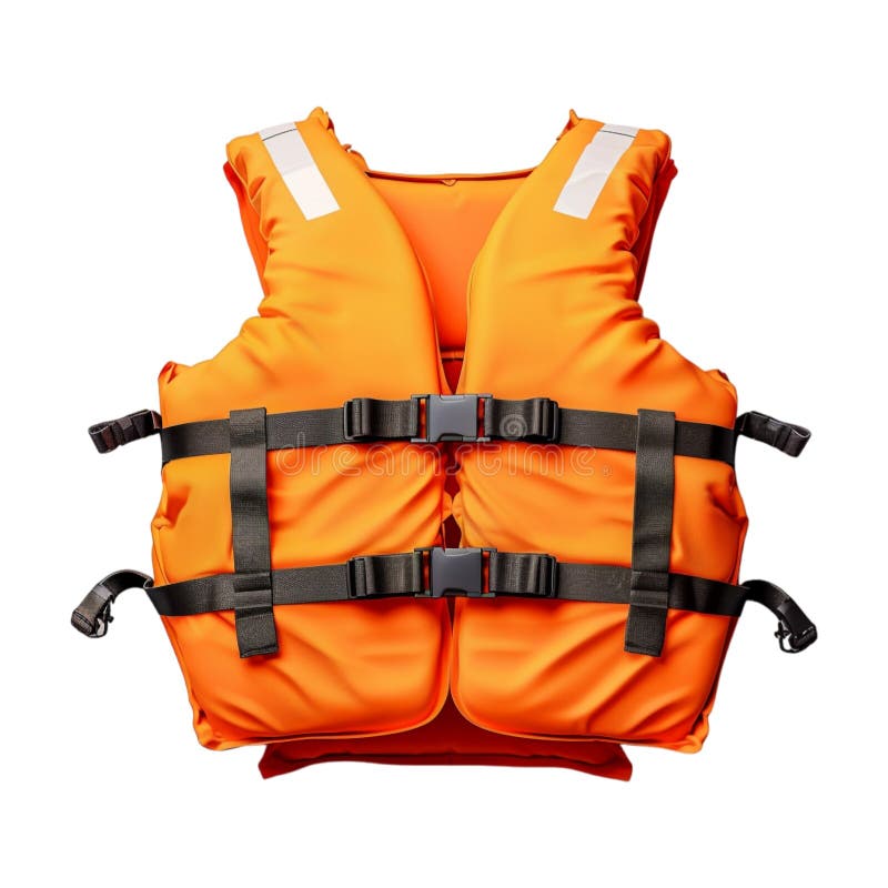 Life Saving Jacket Orange on Transparent Background - Ai Generated ...