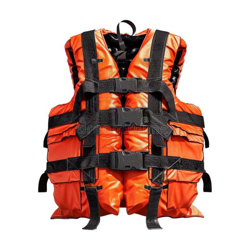 Life Saving Jacket Orange on Transparent Background - Ai Generated ...