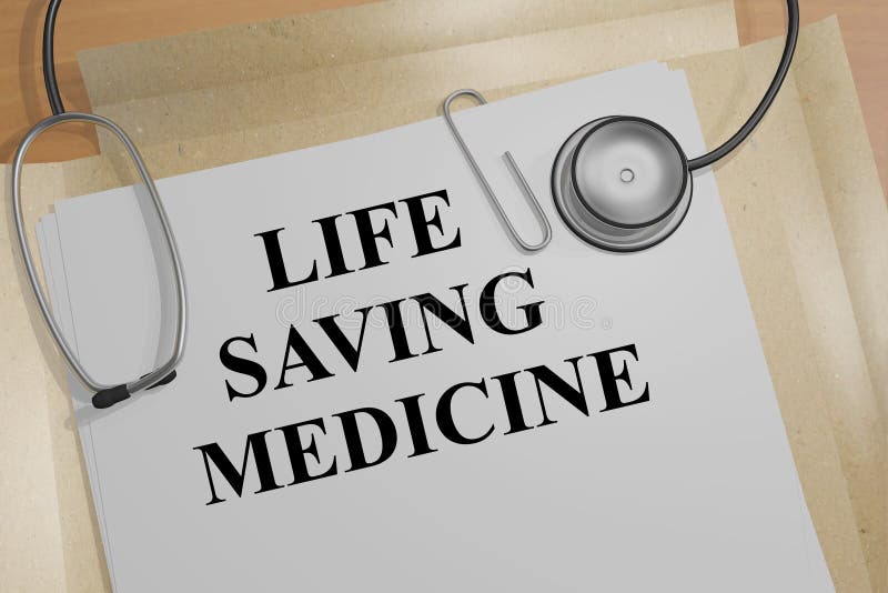 Life Saving Medicine Concept Stock Illustration - Illustration of ...