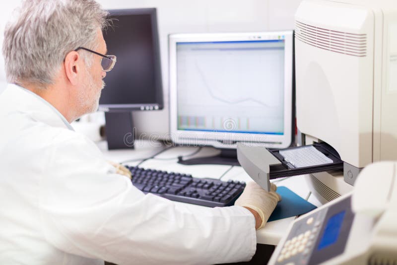 Life Scientist Researching in the Laboratory. Stock Image - Image of ...