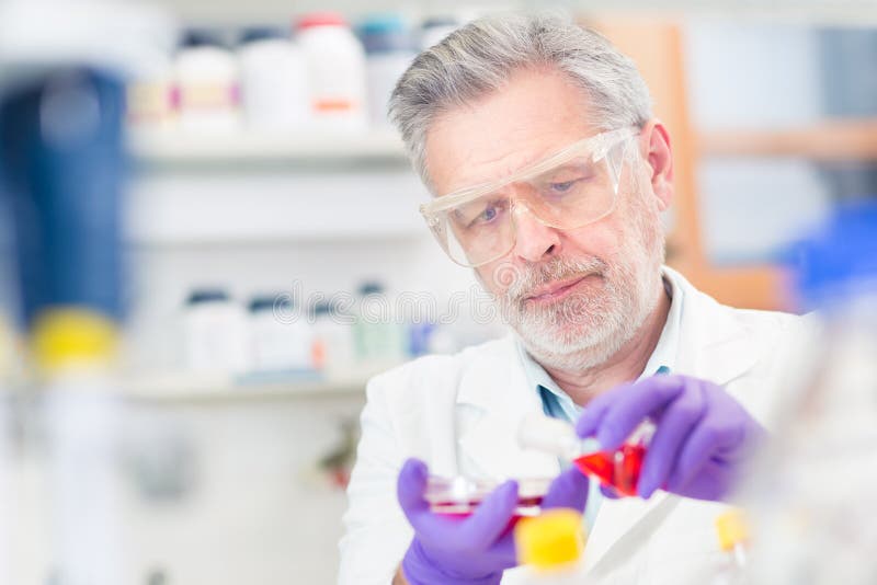 Life Scientist Researching in the Laboratory. Stock Image - Image of ...