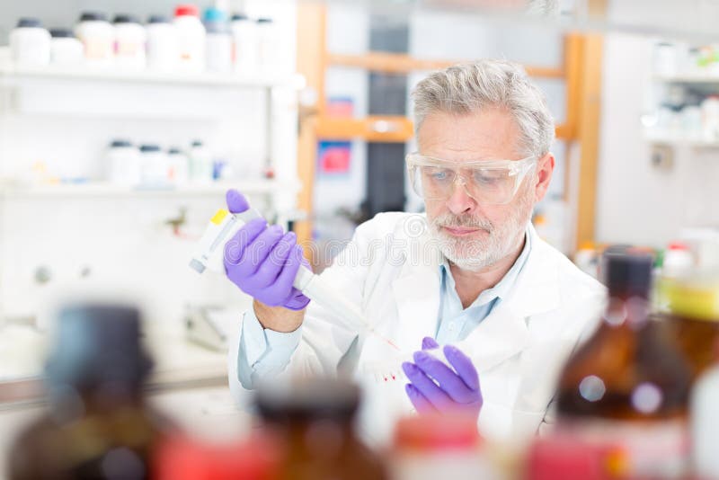 Life Scientist Researching in the Laboratory. Stock Photo - Image of ...