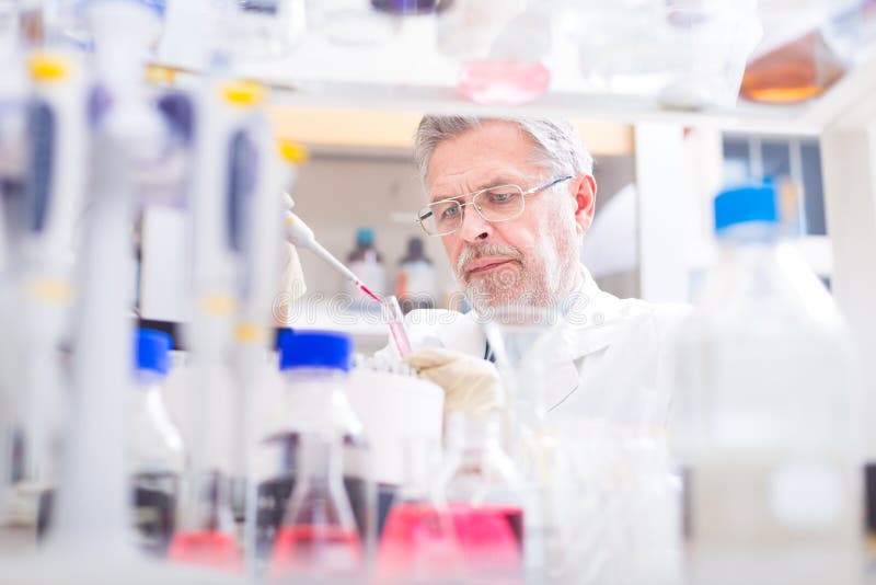 Life Scientist Researching in the Laboratory. Stock Photo - Image of ...