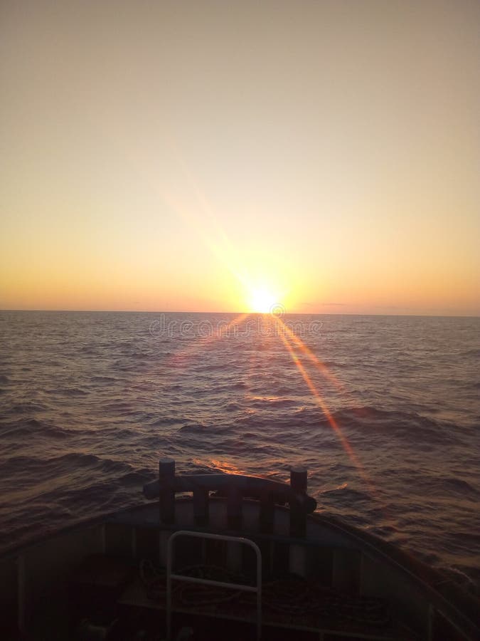 Life at Sea....sunset stock image. Image of sunset, seasunset - 123538293