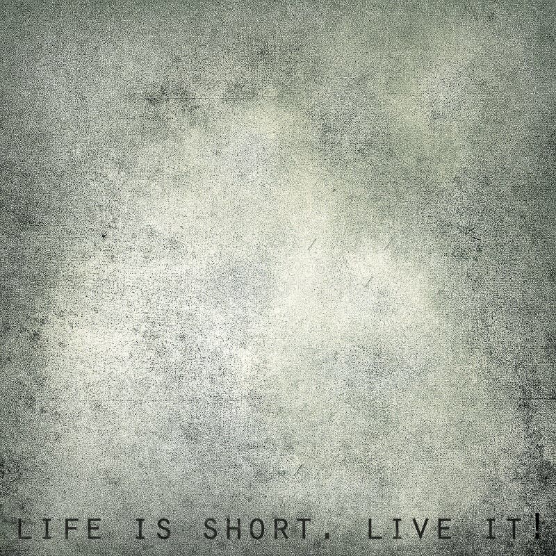 Life is Too Short. Quote for Life in Vintage Style Background.â ...
