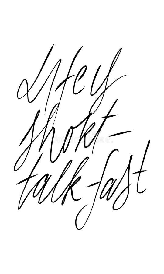 Hand Lettering for Your Design Stock Vector - Illustration of phrase ...