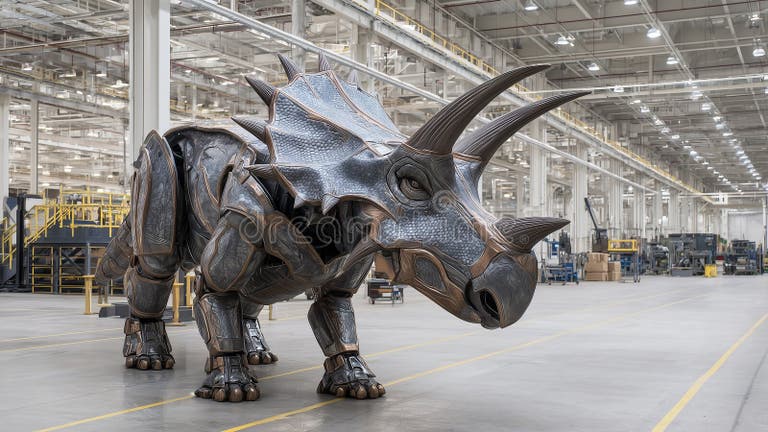 A Life-sized Robotic Dinosaur Showcases Modern Engineering Inside a ...