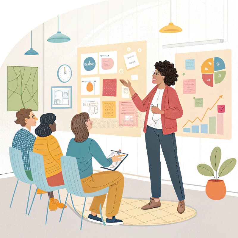 Life Skills Coach Leading an Engaging Workshop for Personal Growth ...