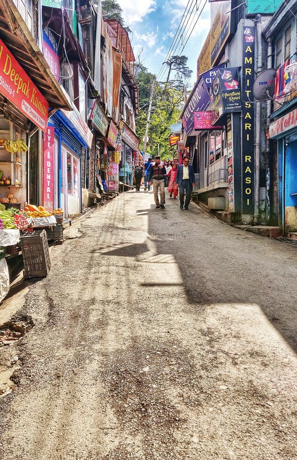 Life of small gully editorial image. Image of shimla - 145928815