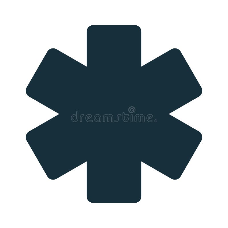 Life Star Medical Snake Icon Stock Illustration - Illustration of ...