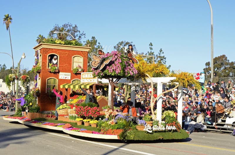 Life Starts Here Rose Bowl Float Editorial Photo - Image of travel ...