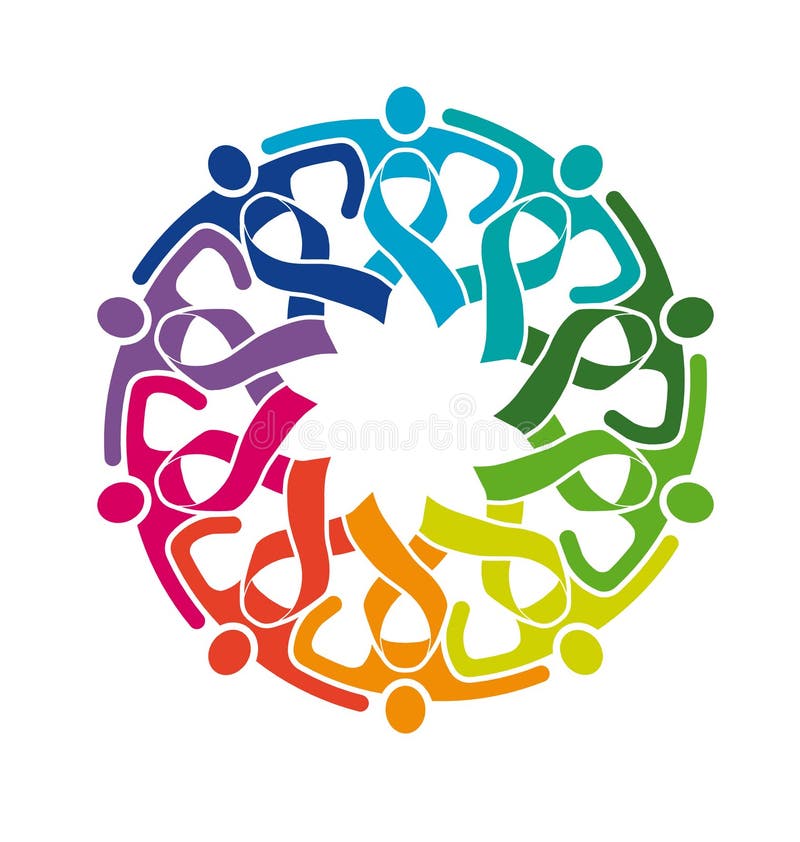 Life Strong Friends Ribbons Logo Stock Vector - Illustration of ...