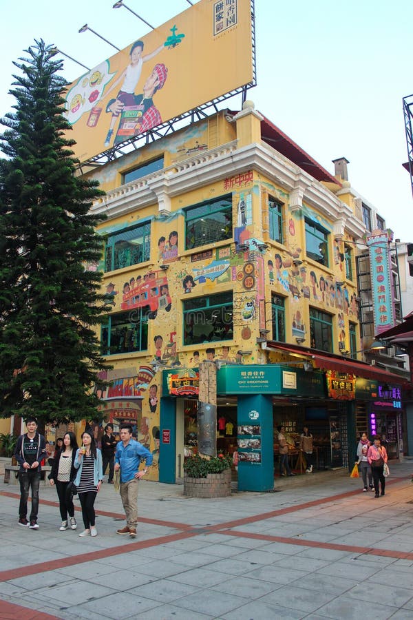 Life in Taipa Village, Macau Editorial Image - Image of sightseeing ...