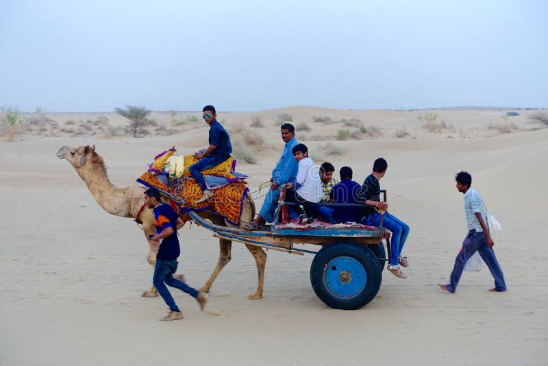 Life in the Thar Desert editorial photo. Image of desert - 75041591