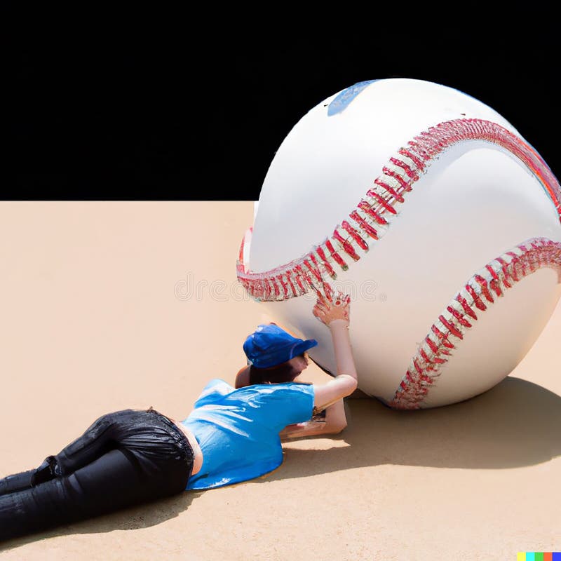 When Life Throws You A Curve Ball Stock Illustration Illustration Of