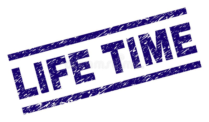 Grunge Textured LIFE TIME Stamp Seal Stock Vector - Illustration of ...