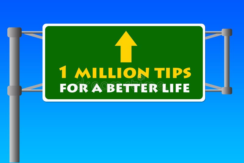 Life tips stock illustration. Illustration of dream, confident - 34372012