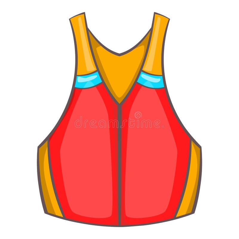 Life Vest Icon, Cartoon Style Stock Vector - Illustration of assistance ...