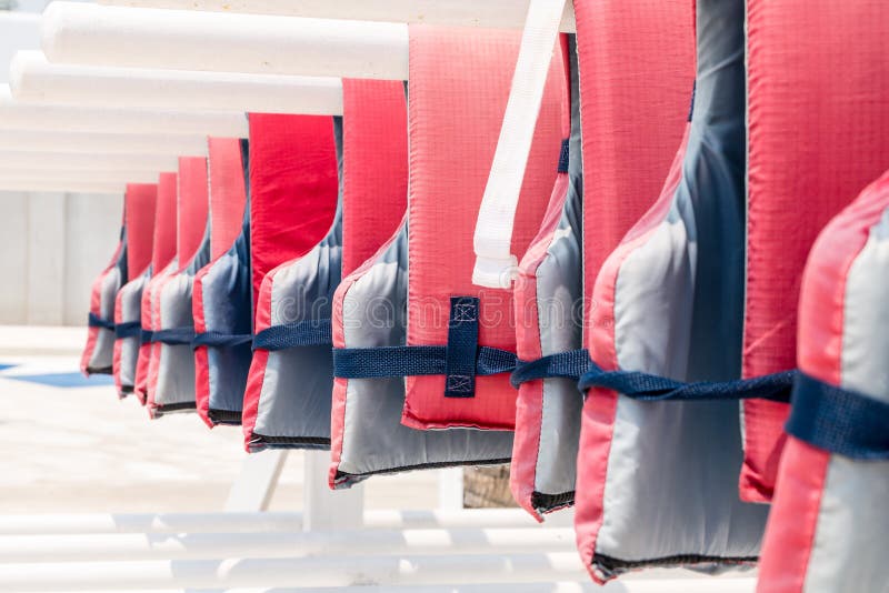 Life vest prepare for use stock image. Image of outfit - 56180493