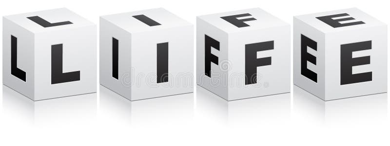 Life word stock vector. Illustration of decoration, beautiful - 17932583