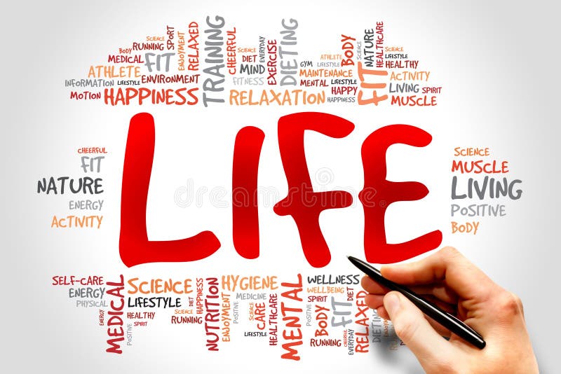 Life word cloud stock image. Image of nutrition, life - 56405263