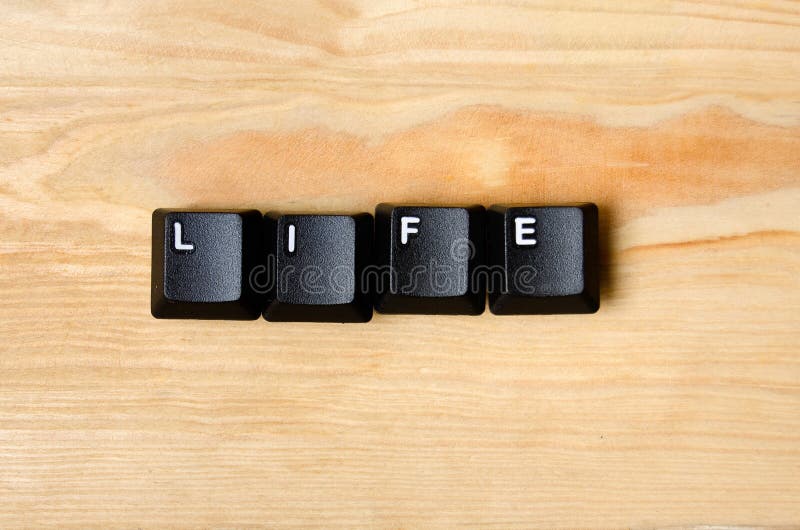 Life word stock photo. Image of inspiration, idea, happy - 85436610