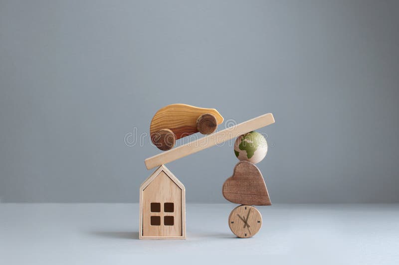 Life work balance concept stock photo. Image of toys - 278842504