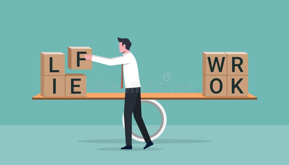 Work Balance Stock Illustrations – 37,461 Work Balance Stock ...