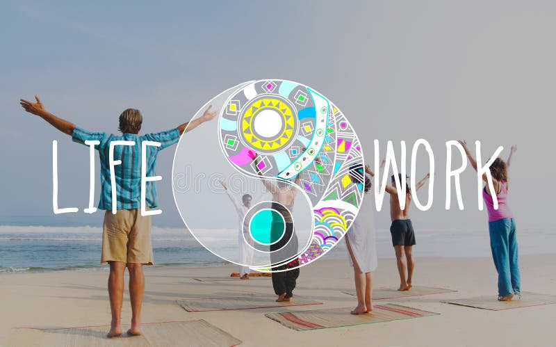 Life Work Balance Stability Wellbeing Concept Stock Photo - Image of ...