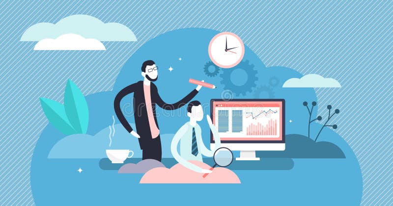 Daily Life Work Vector Illustration. Flat Tiny Job Routine Persons ...