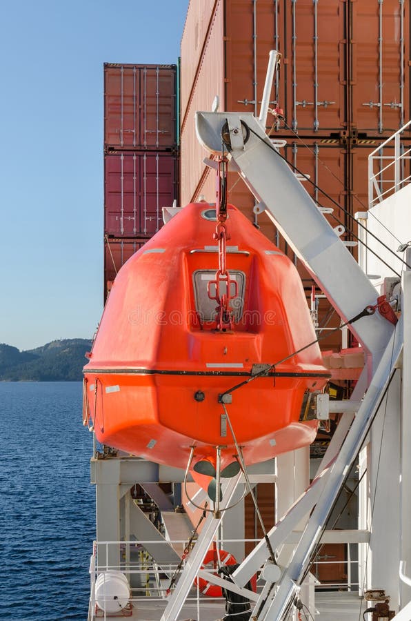 Lifeboat stock image. Image of operation, lifeboat, ship - 54320347