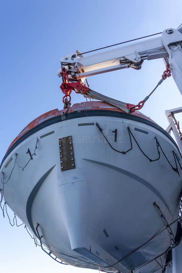 Lifeboat hanging stock image. Image of delivering, assistance - 39741787
