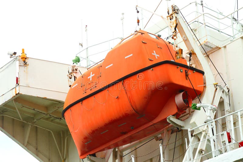 Lifeboat Hanging on Vessel. Stock Image - Image of boat, help: 45444057