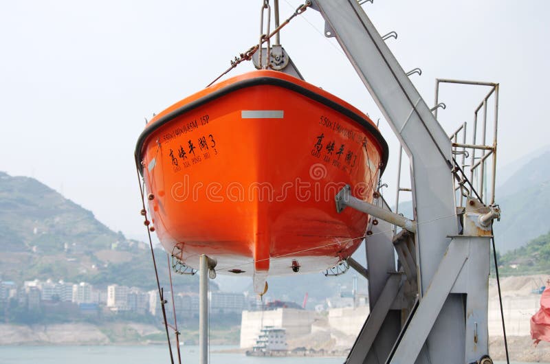 Lifeboat editorial photography. Image of danger, blue - 85556692