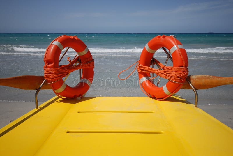 A Lifeboat and a Rubber Raft Stock Image - Image of life, vessel: 32670307