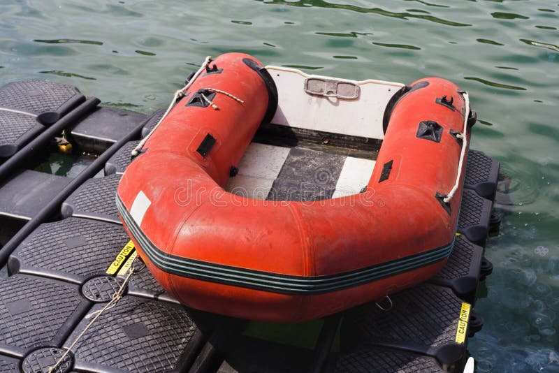 Lifeboat Round Lifesaver Stacked for Boat Safety Stock Photo - Image of ...